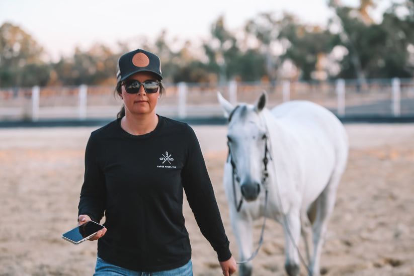 Three Nines signature black women's long sleeve – Three Nines Inc.